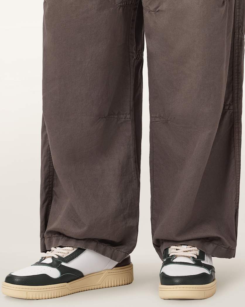 Regan Low Top Trainers CHALK WHITE/GREEN | ALLSAINTS